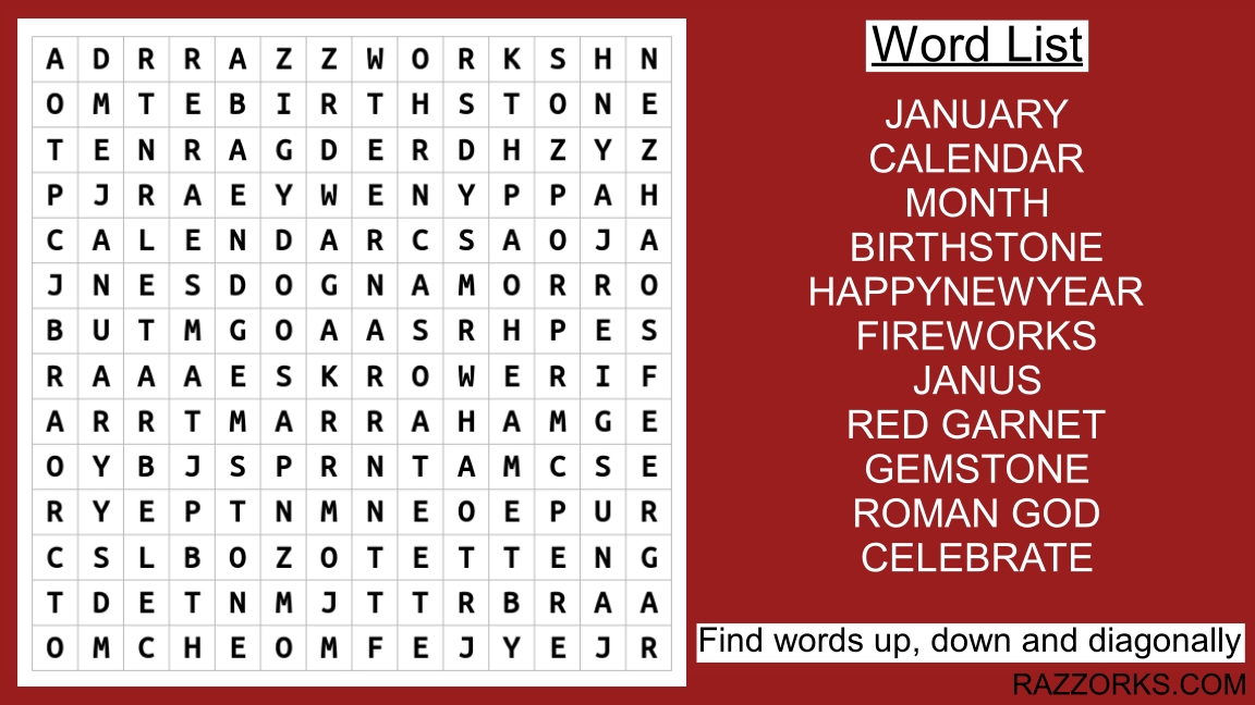 January calendar month is most known for… – RazzWorks